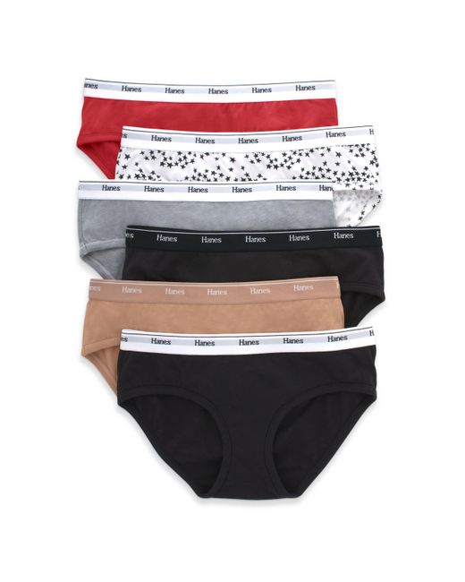 Hanes Originals Panties Pack In Gray Lyst