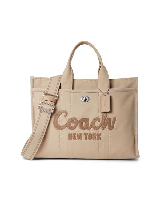 COACH Cargo Tote 42 in Natural | Lyst