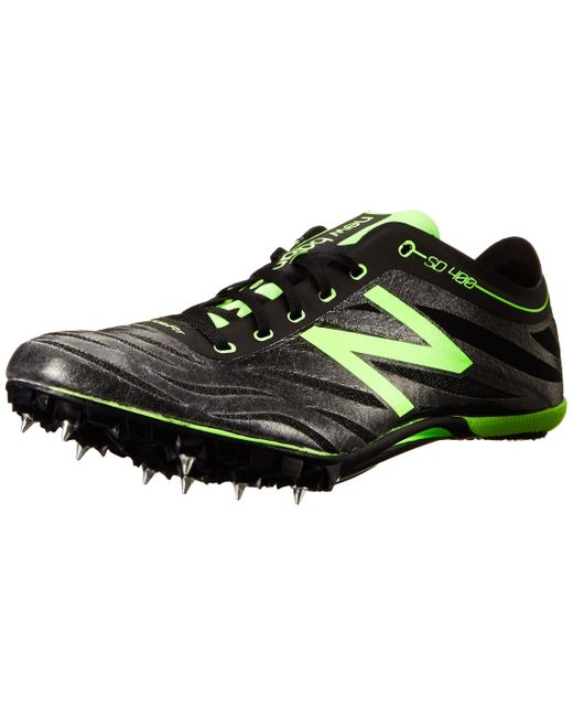 New Balance Short Distance 400 V3 Spike Running Shoe In Black Lime New Balance Short Distance 400 V3 Spike Running Shoe In Black Lime