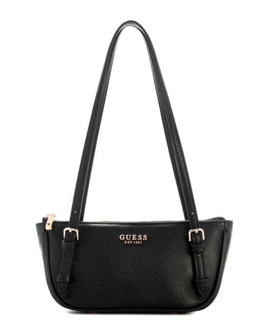 Guess Cerelia Mini Shoulder Satchel in Black | Lyst
