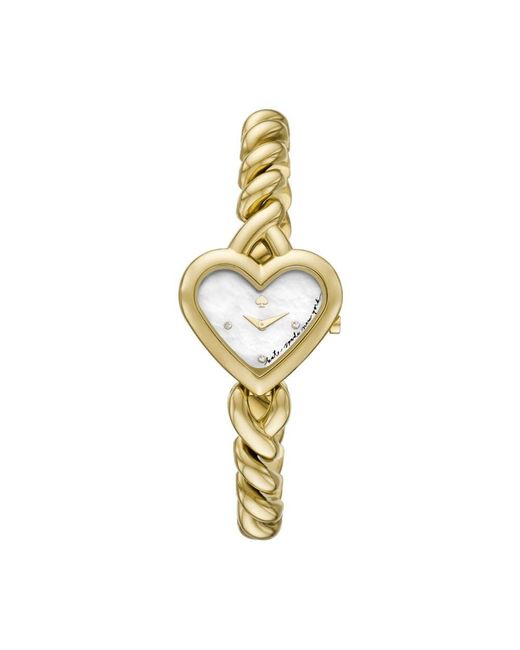 Kate Spade Monroe Twist Gold-tone Stainless Steel Bracelet Watch in ...