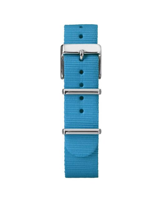 Timex Tw7c07400 18mm Blue Fabric Double-layered Slip-thru Strap | Lyst
