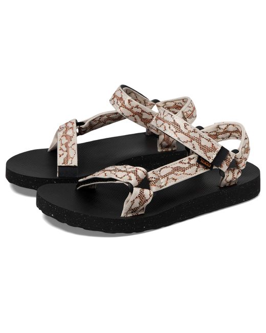 Teva Original Universal Reloop (Natural) Sandals in Black | Lyst