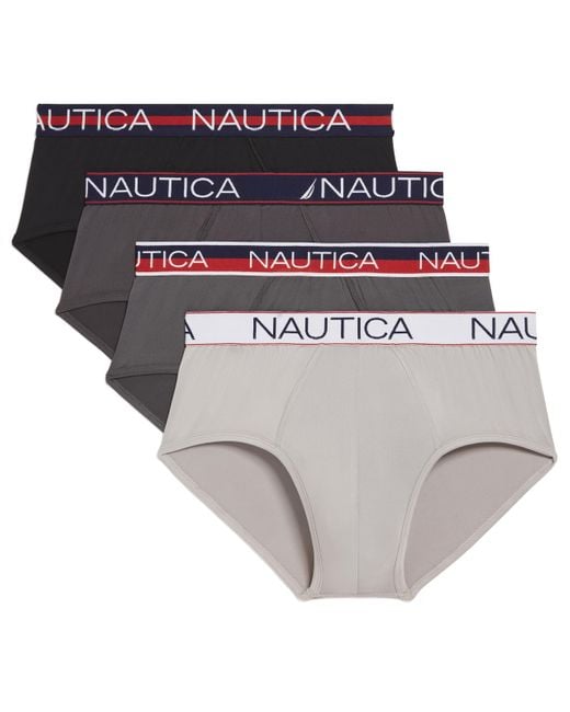 Nautica 4-pack Limited Edition Micro Briefs in White for Men | Lyst