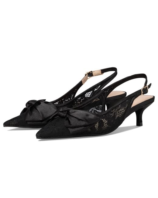Jack Rogers Debra Slingback Kitten Heel in Black | Lyst