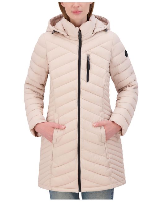 Nautica Water Resistant Coat-removable Hooded Puffer For -midweight ...