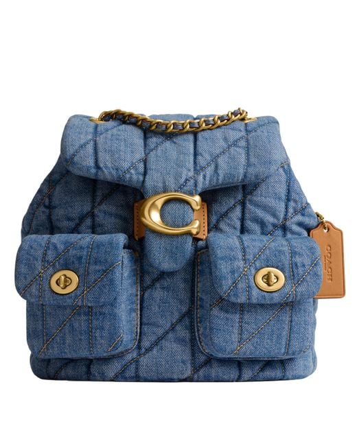 COACH Tabby Backpack Bac in Blue | Lyst