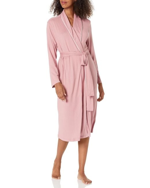 N Natori Womens Aura-solid Robe Length 40bathrobe Length AURA-SOLID ...