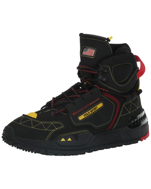 Polo Ralph Lauren S Ps 200 High Sneaker in Black for Men | Lyst