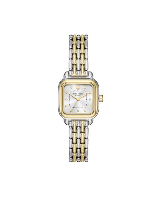 Kate Spade Gracie Square Three-hand Two-tone Stainless Steel Watch in ...