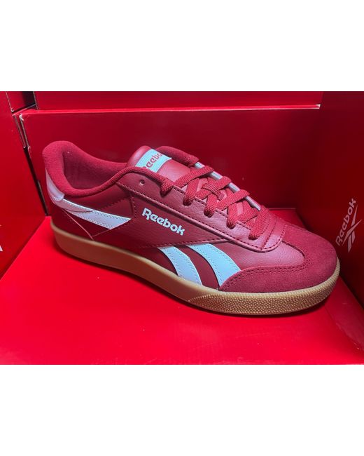 Reebok Smash Edge Suede Sneaker in Red | Lyst