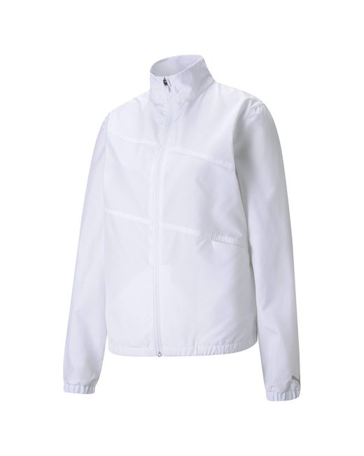 PUMA Golf Standard First Mile Wind Jacket in White | Lyst