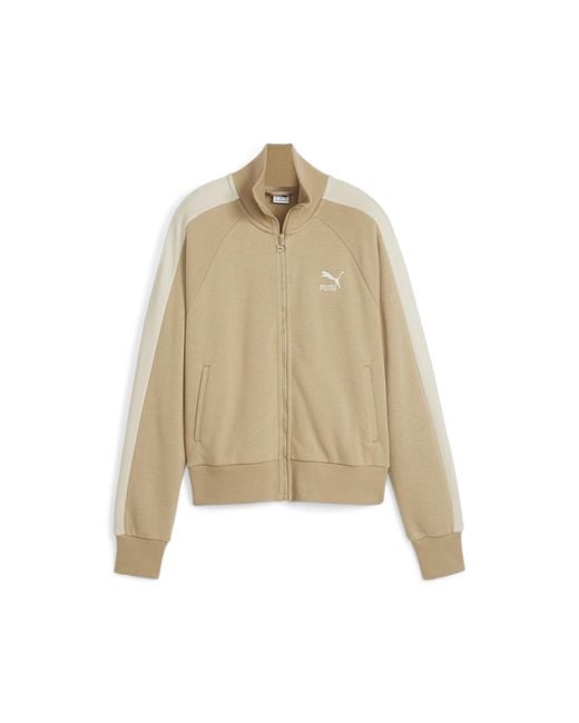 PUMA Iconic T7 Track Jacket in Natural | Lyst