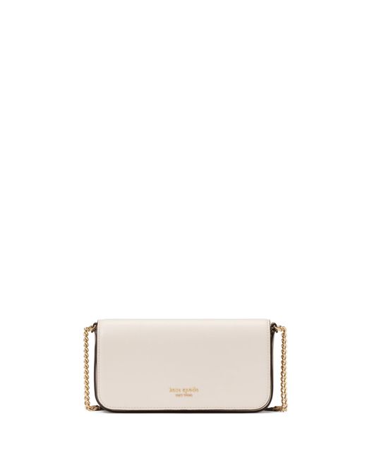 Kate Spade Devin Colorblocked Saffiano Leather Flap Chain Wallet in ...