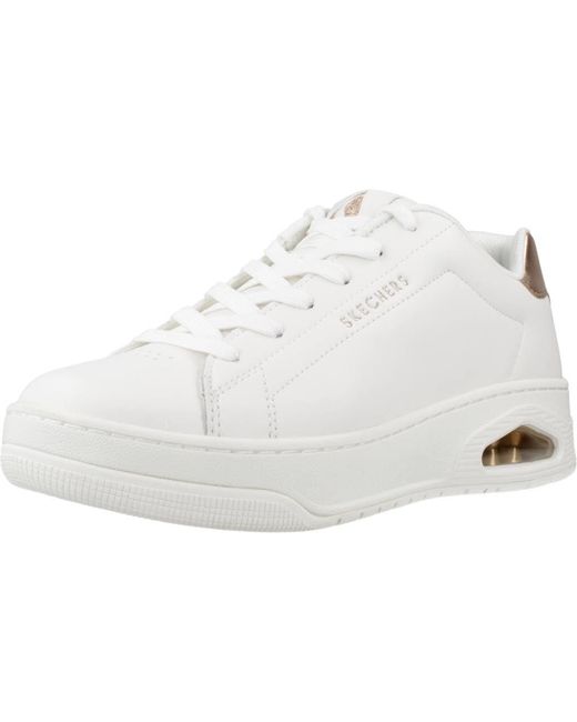 Skechers Uno Courted Air Sneaker in White | Lyst
