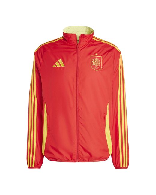 adidas Spain 2024 Anthem Jacket in Red for Men | Lyst