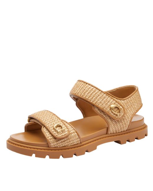 COACH Sandals Brynn in Brown | Lyst
