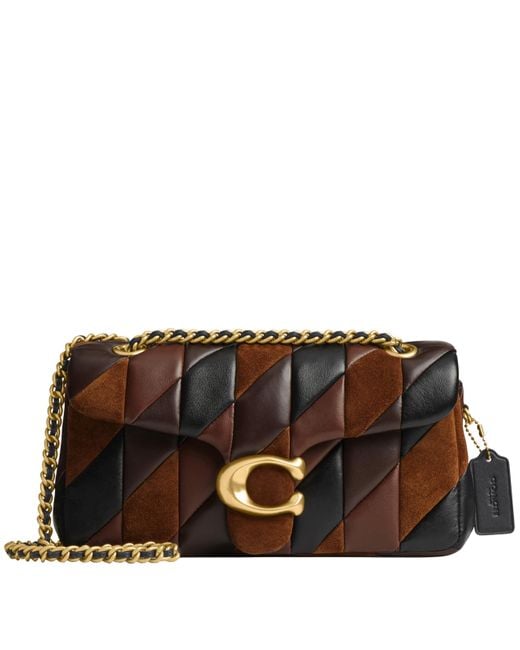 COACH Quilted Tabby Shoulder Bag 26 in Brown | Lyst