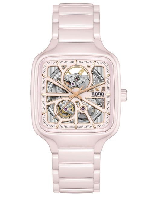 Rado True Square-s-swiss Automatic Watch-high-tech Ceramic-sapphire ...