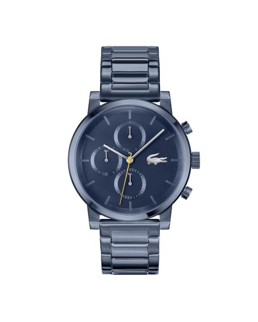 Lacoste Replay Multifunction Watch in Blue for Men | Lyst