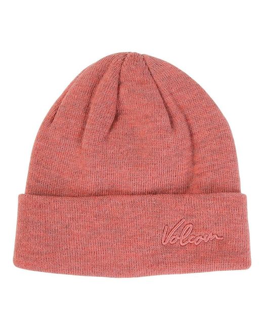 Volcom V.co Fave Snowboard Ski Beanie in Red | Lyst