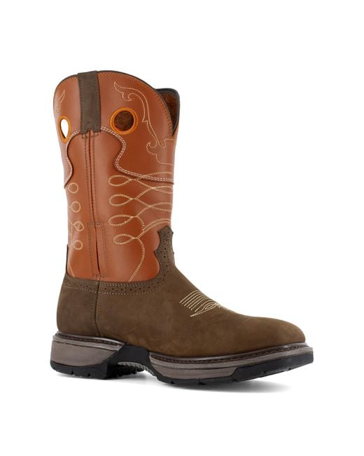 Frye The Safety-crafted Western Boot Work in Brown for Men | Lyst