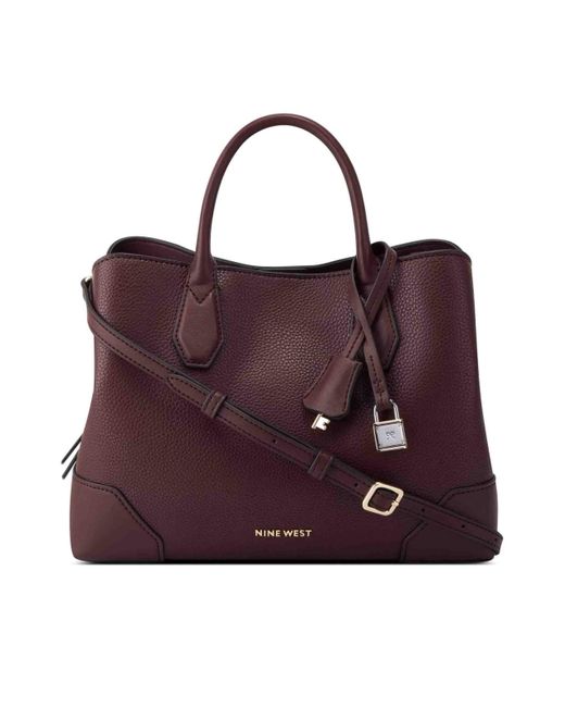 Nine West Brooklyn Satchel in Purple | Lyst