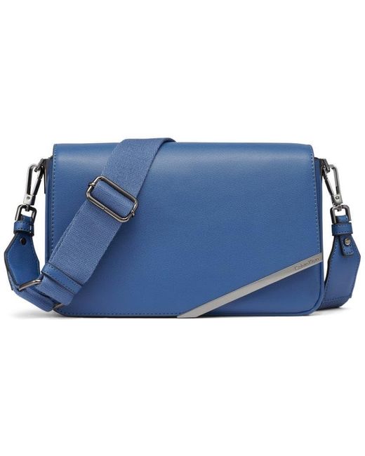 Calvin Klein Ria Small Crossbody Bag in Blue | Lyst UK