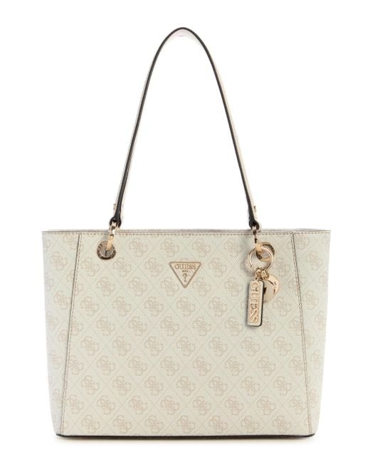Guess Noelle Small Tote in Natural | Lyst