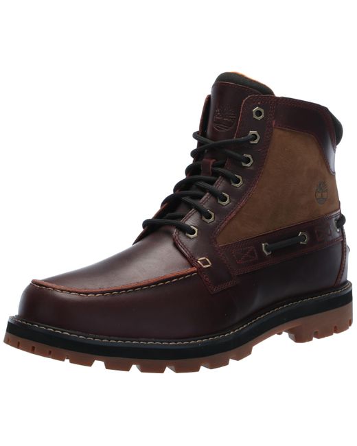 Timberland Britton Road Mid Lace Up Waterproof (Burgundy Full Grain ...