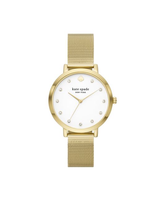 Kate Spade Morningside Stainless Steel Scallop Topring Quartz Watch in ...
