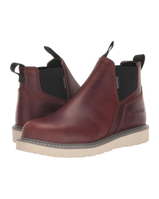 Wolverine Trade Wedge Waterproof Steel Toe Romeo Construction Boot in ...