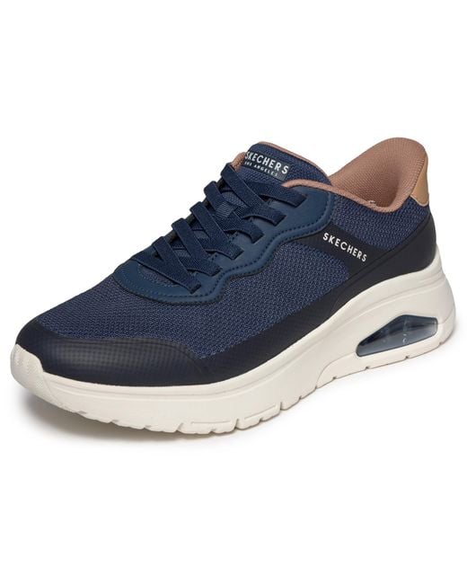 Skechers Uno Flex-step N Knit Hands Free Slip-ins Sneaker in Blue for ...