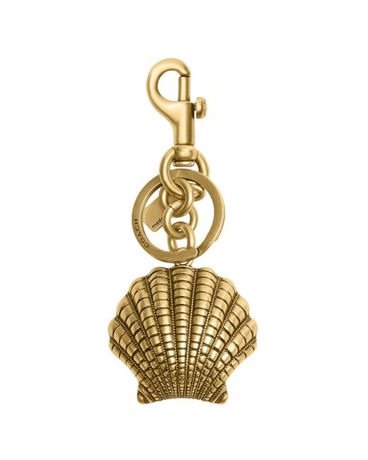 COACH For The Summer I Turned Pretty Shell Bag Charm in Metallic | Lyst
