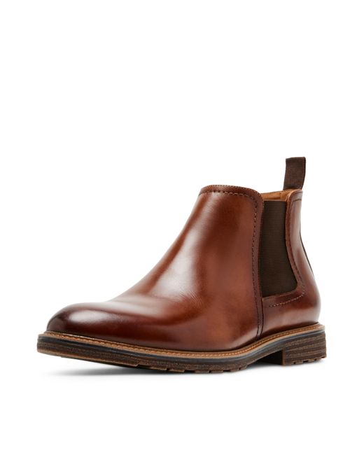 Steve Madden Leather Chelsea Boot in Brown for Men | Lyst
