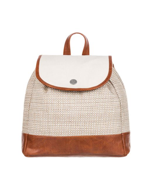 Roxy 12l Lonely Sea Canvas Small Backpack in White | Lyst