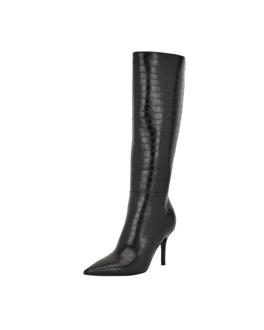Guess Wayla Knee High Boot in Black | Lyst UK