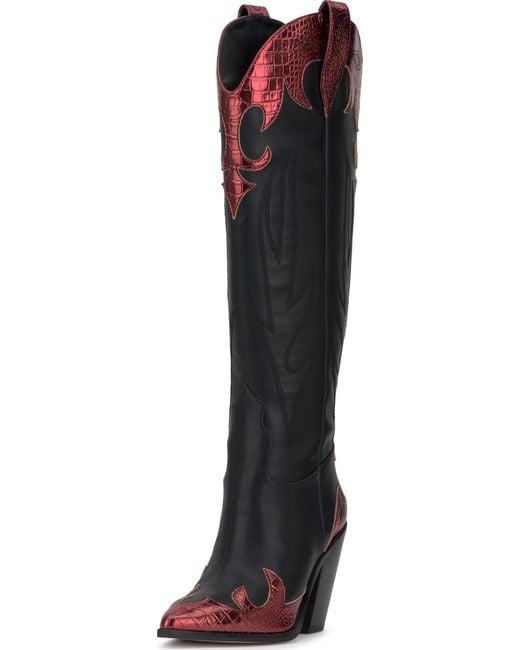 Jessica Simpson Rhetta Knee High Boot in Black | Lyst