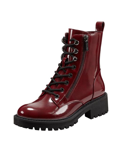 Guess Locate Bootie in Red | Lyst
