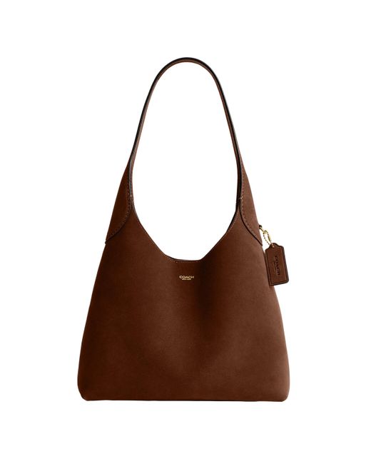 COACH Brooklyn Shoulder Bag 28 in Brown | Lyst