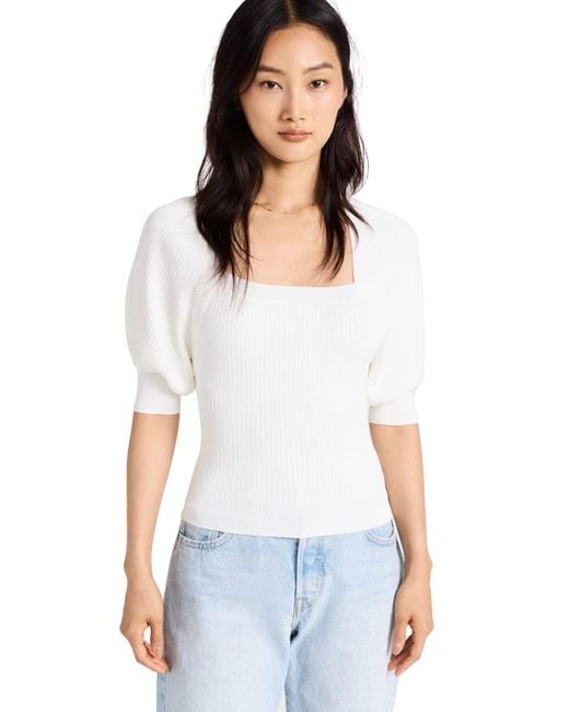 PAIGE Eponine Top in White | Lyst