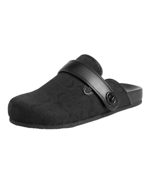 COACH Blake Clog Mule in Black | Lyst