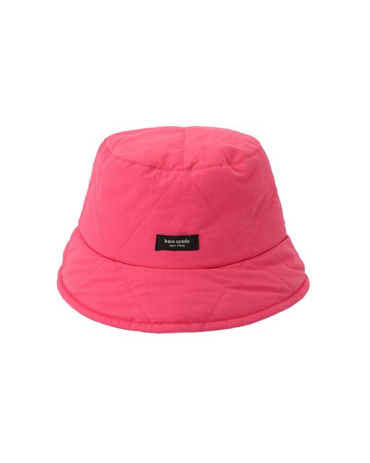 Kate Spade Sam Quilted Bucket Hat in Pink | Lyst