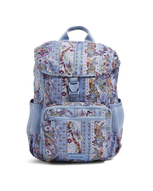 Vera Bradley Recycled Lighten Up Reactive Daytripper Backpack in Blue ...