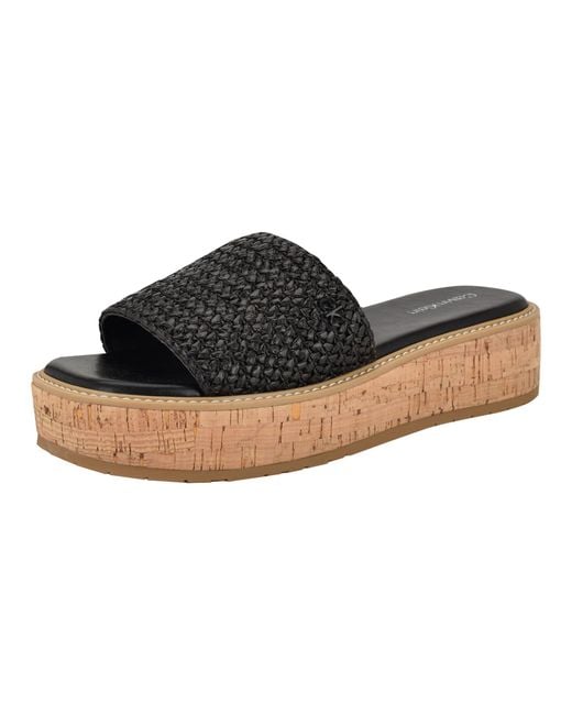 Calvin Klein Arzelia Sandal in Black | Lyst