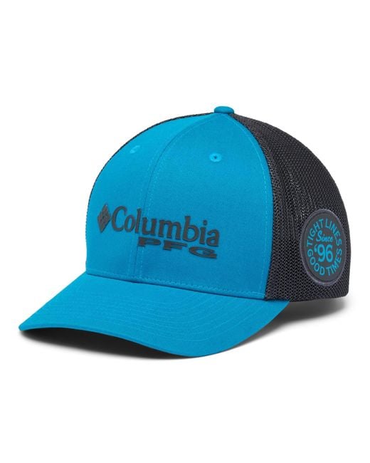 Columbia Pfg Logo Mesh Ball Cap in Blue | Lyst