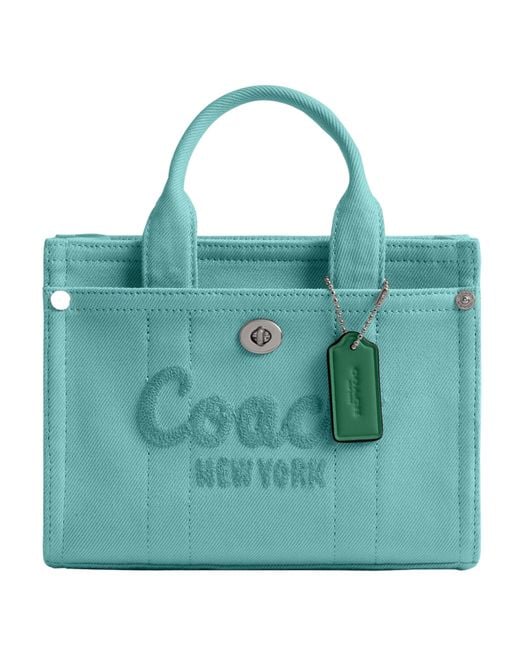 COACH Cargo Tote 20 in Blue | Lyst