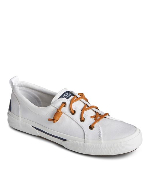 Sperry Top-Sider Ladies Footwear Pier Wave Lace To Toe Sneaker in White ...