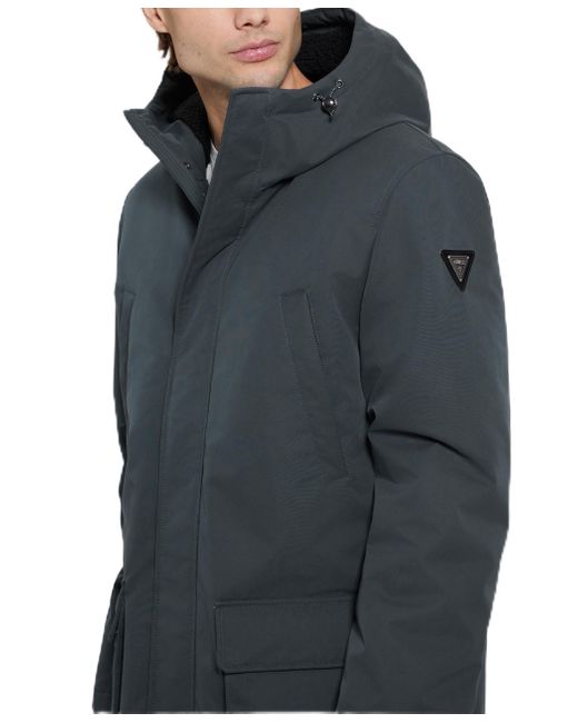 Guess Lawrence Three Quarter Jacket in Blue for Men | Lyst