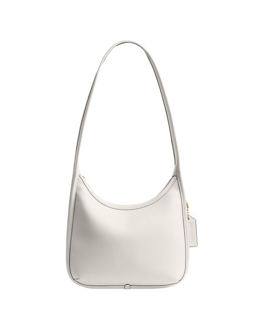 COACH The Originals Glovetanned Leather Curve Zip Bag in Gray | Lyst